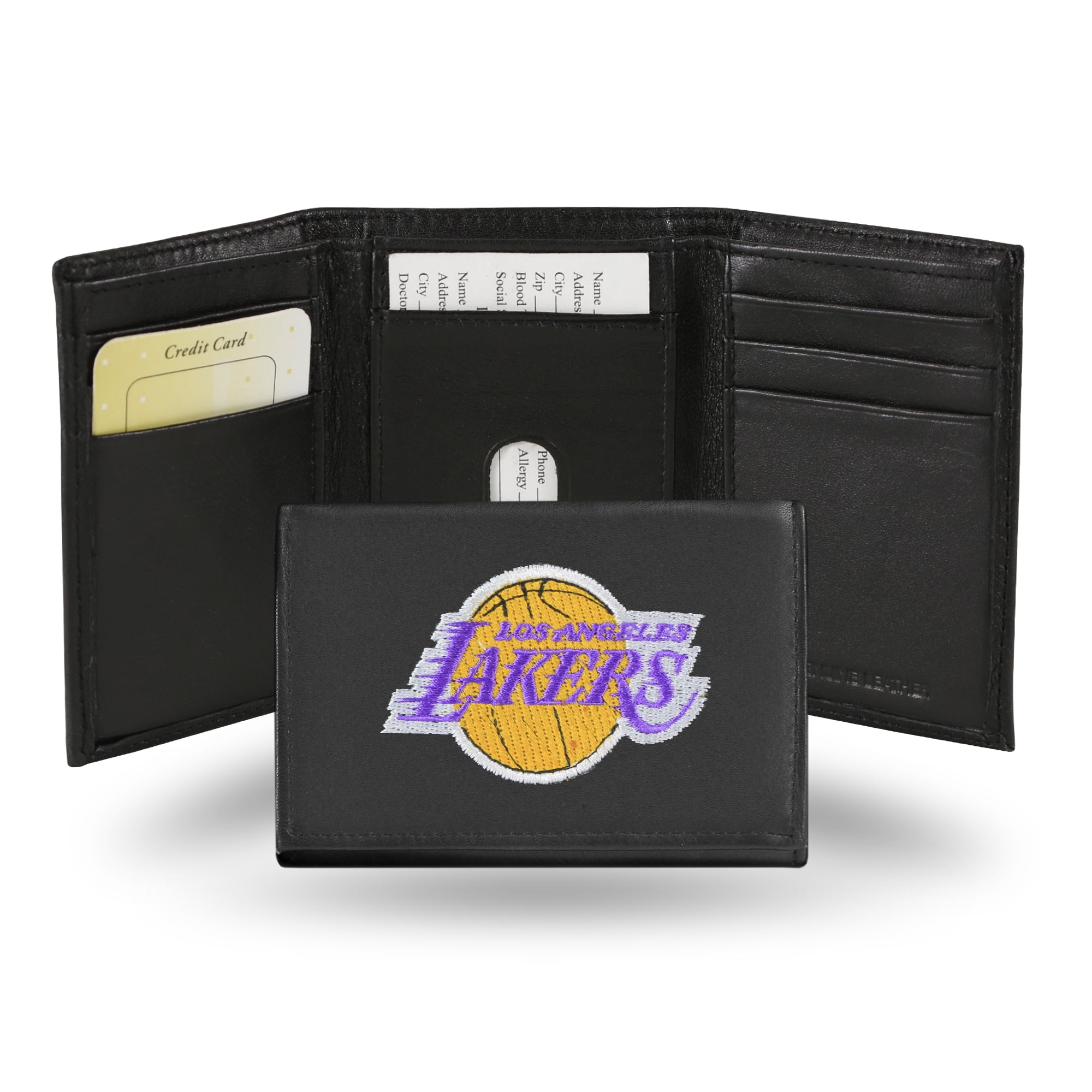 NBA - Men's Los Angeles Lakers Embroidered Trifold Wallet - Walmart.com