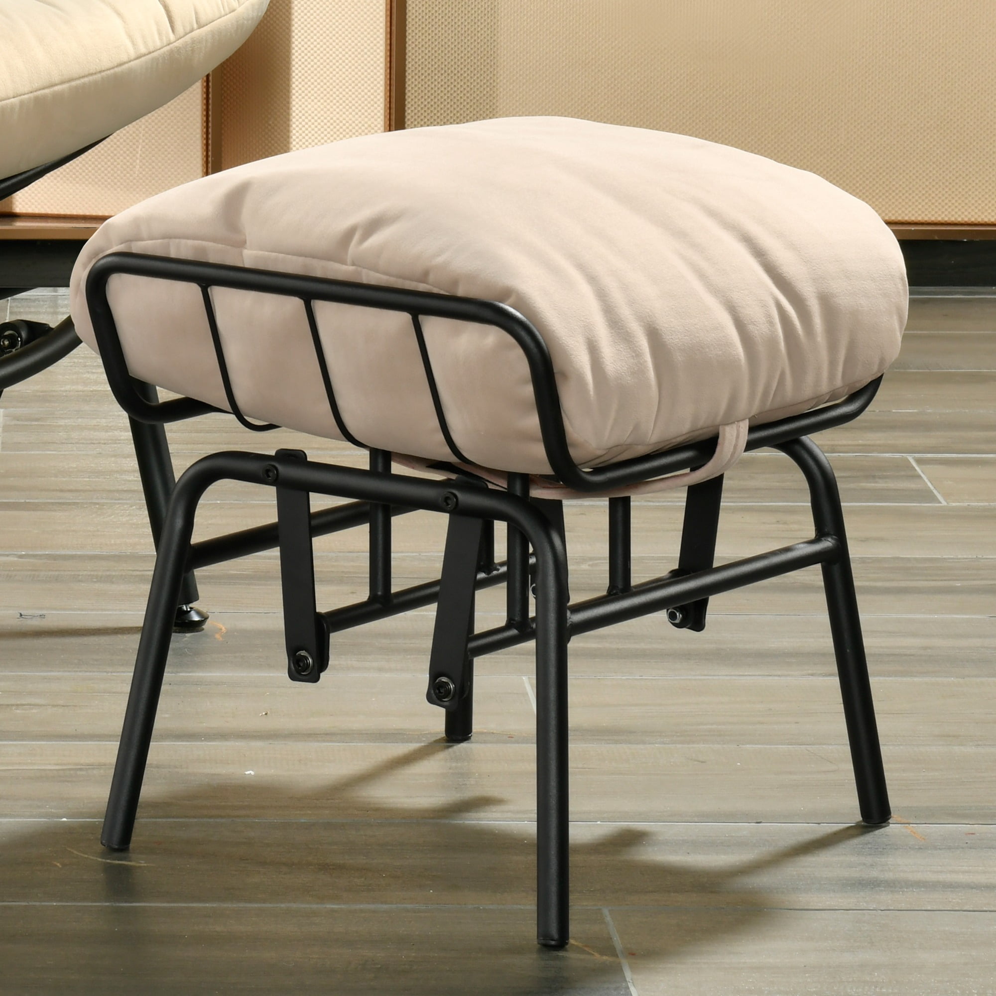 Ovios Furniture Indoor Ottoman of Accent Chair Comfy Glider Rocking ...