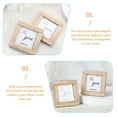 2 Pcs Tabletop Wedding Photo Frame Mini Picture Frames 3x3 Inches Mini