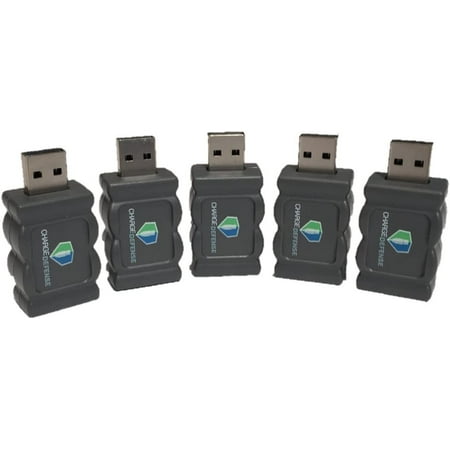 5 Pack Gray 4th Gen USB Data er, Juice-Jack Defender Protect Against ...