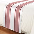 Bed Runner Red Vertical Stripes Bedding Scarves Soft Decorative Bed ...