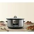Crock-Pot® 8-Quart Programmable Slow Cooker, Black Stainless Collection ...
