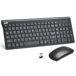 Onn Wireless Keyboard and Mouse Set with Dual-Connectivity 2.4GHz USB ...