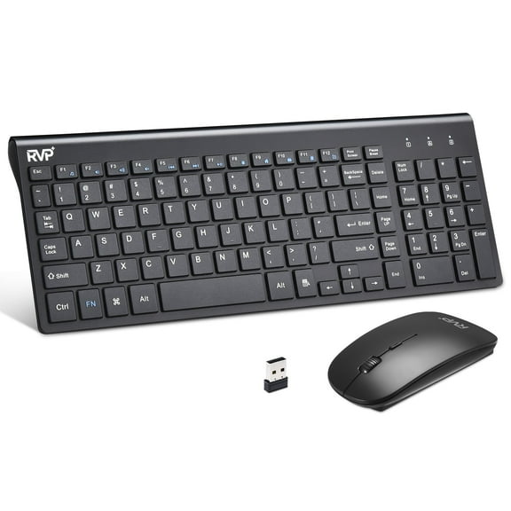 Onn Wireless Keyboard and Mouse Set with Dual-Connectivity 2.4GHz USB ...