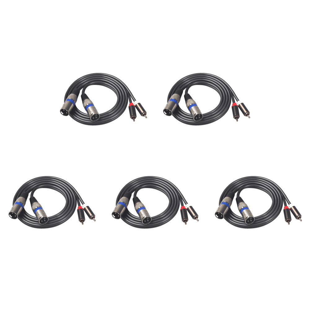 Cable Adaptador Conexión Señal Audio Doble XLR A RCA 1 5 M/4 9 Pies ...