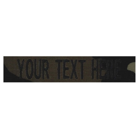 custom Uniform Name Tape 24 Hour Ship, Woodland, 5 Inch Text and Logo ...