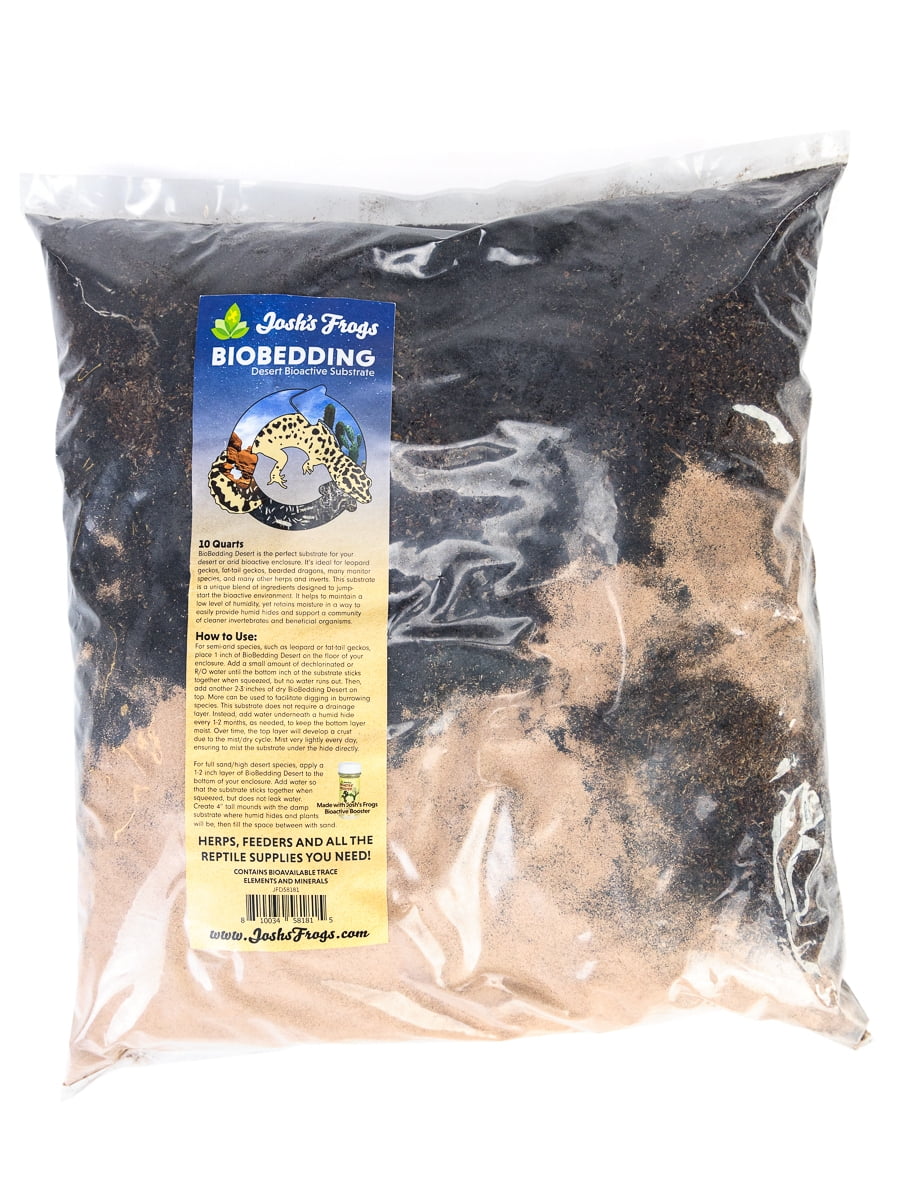 Josh's Frogs BioBedding Desert Reptile Bioactive Substrate (10 Quarts ...