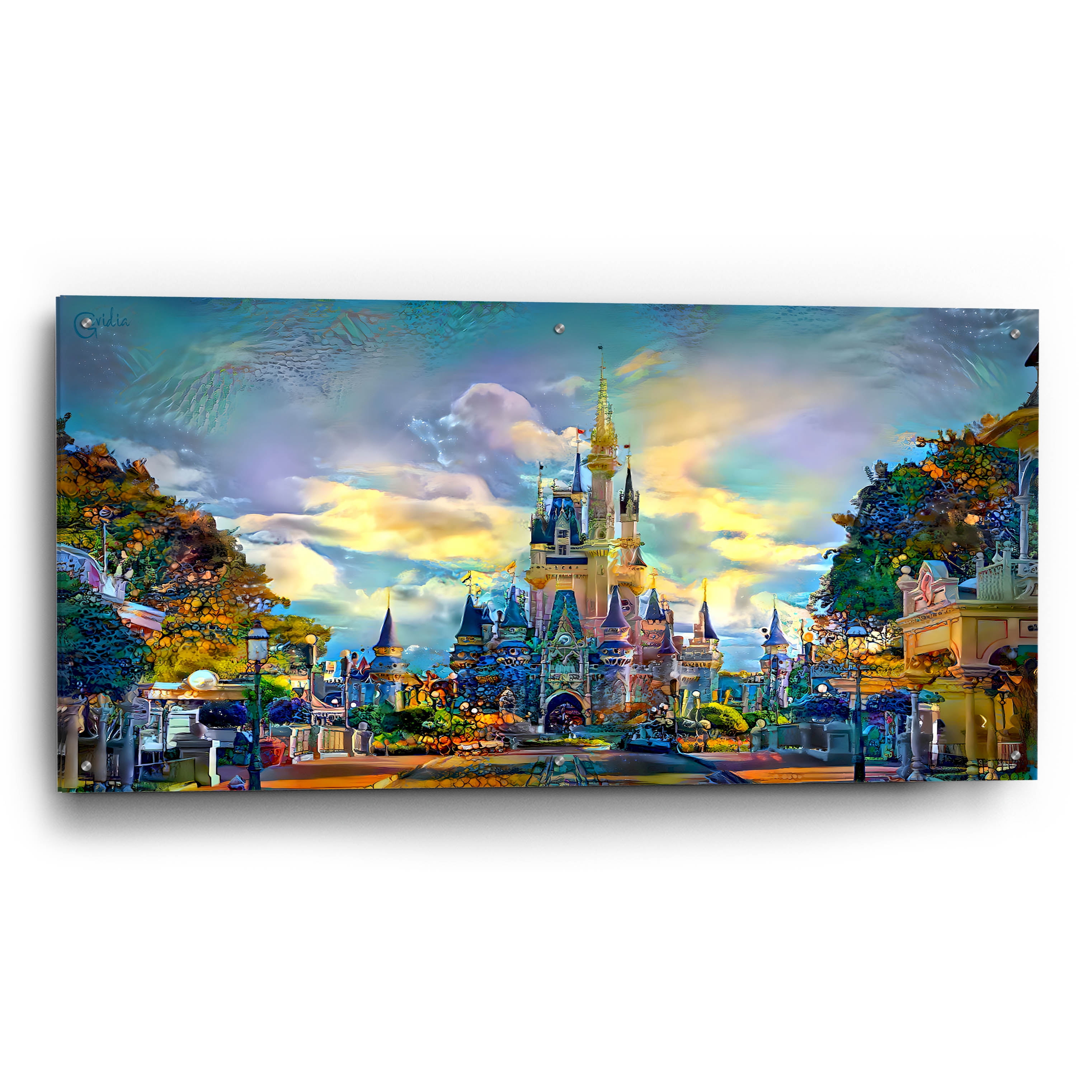 Disney World Castle Painting