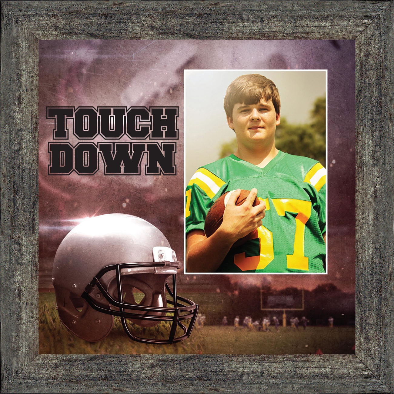 Football Player Photo Frame for Football Coach or Pee Wee Football ...