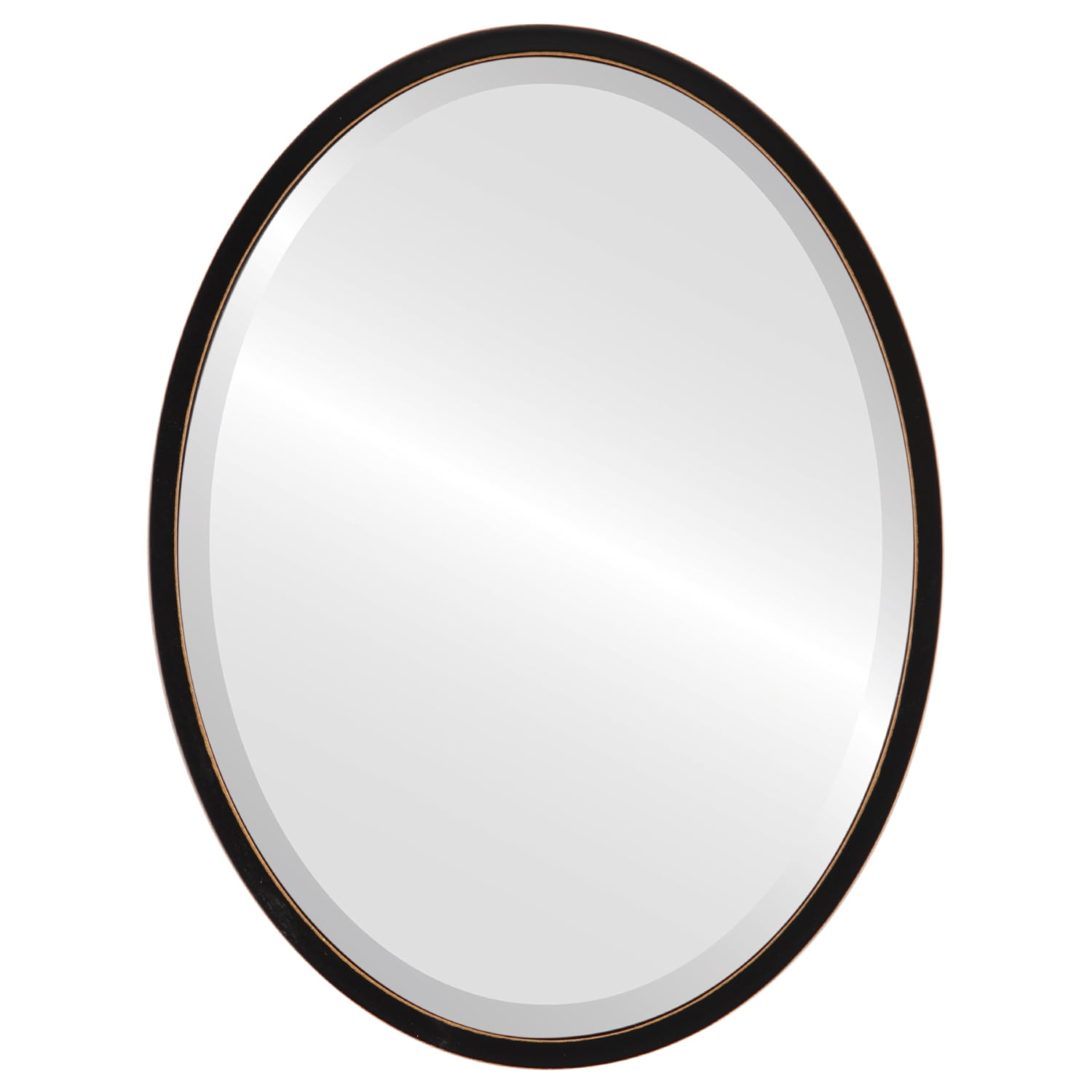 Click here for Ovalcrest London Framed Oval Mirror - Rubbed Black... prices