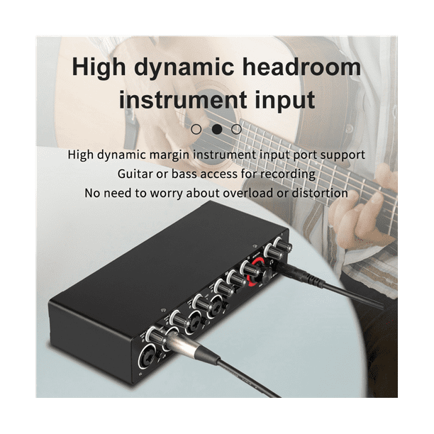 Tarjeta de Sonido con Interfaz de Audio de 4 Canales para GrabacióN ...