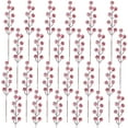 24 Pieces Artificial Holly Berry Stems 9" Christmas Berry Picks Sprays ...