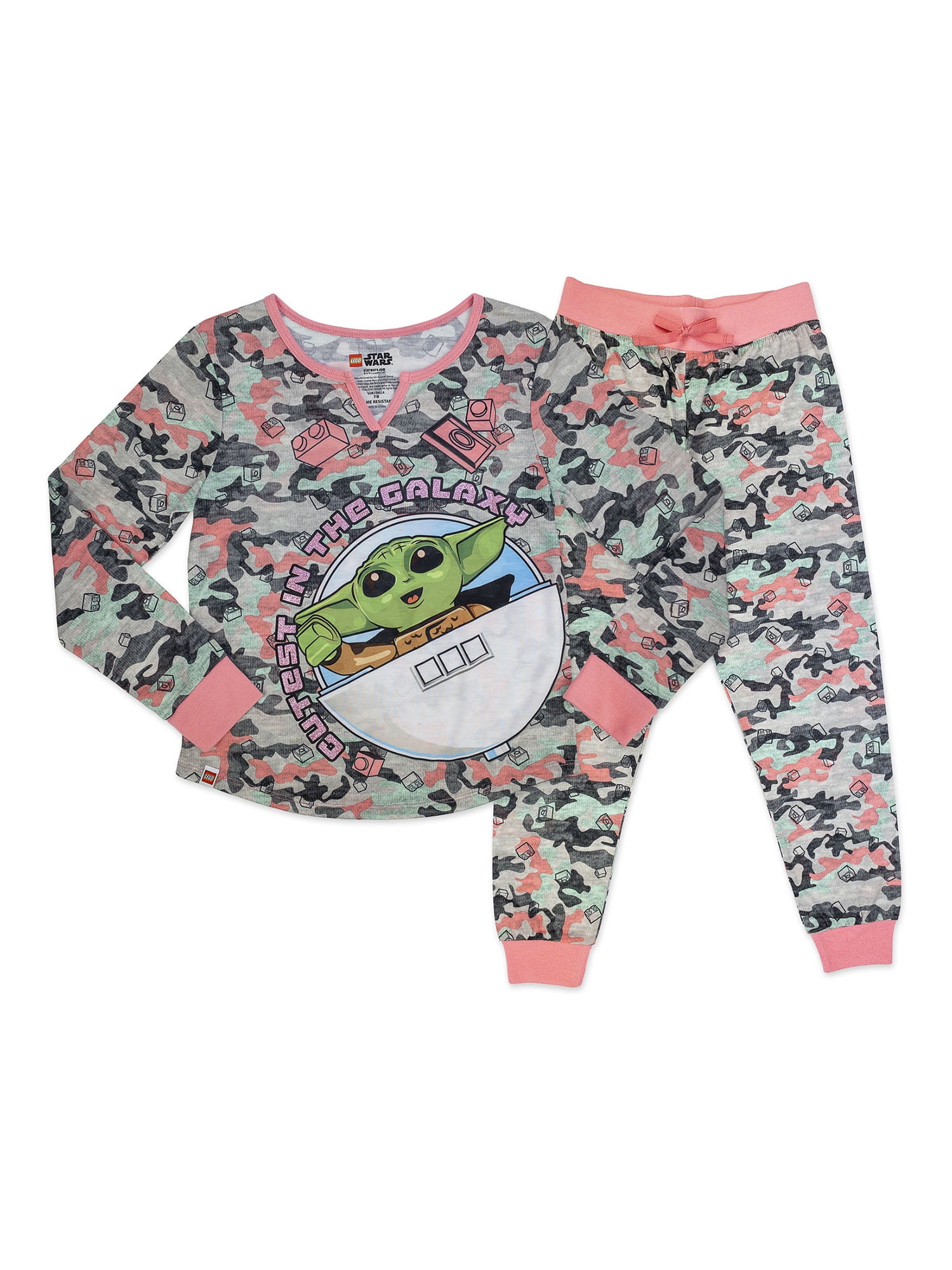 Lego Baby Yoda Girls 2 Pc Pajama Set; Sizes 4-12 - Walmart.com