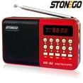 STONEGO Mini Portable Radio - Handheld Rechargeable Digital FM Radio ...