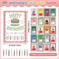 Birthday Gift Card Book 7 x 5 Inch Happy Birthday Booklet Organizer ...