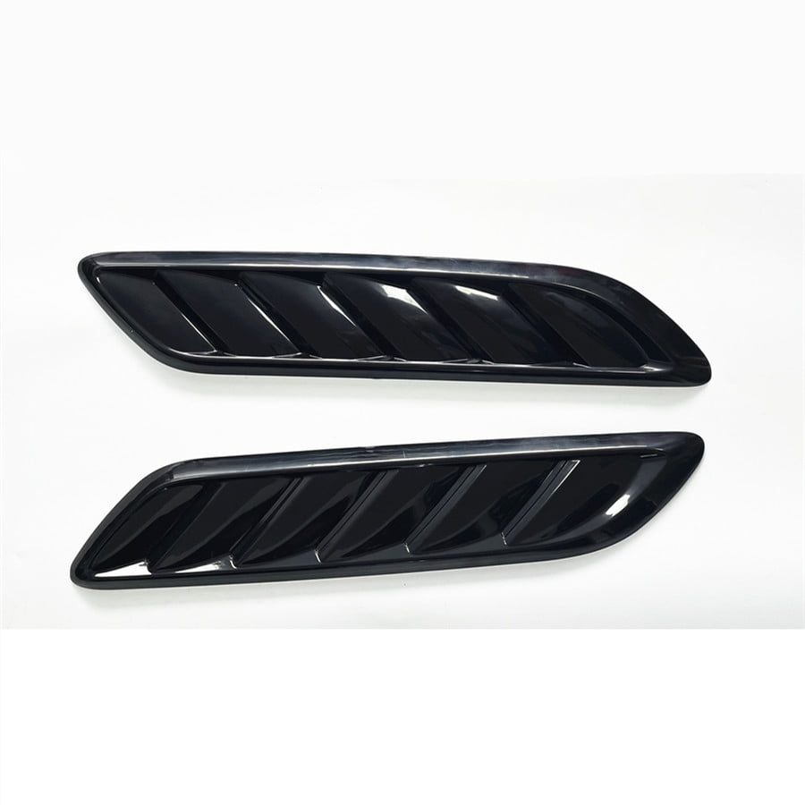 1 Pair Decorative Car Hood Vent Louver Scoop Cover Air Flow Intake ...