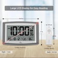 Atomic Clock with Outdoor and Indoor Temperature - 12.5 Inch Self ...