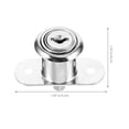BESTYASH 1Set Cabinet Lock with Key Zinc Alloy Durable Security Lock ...