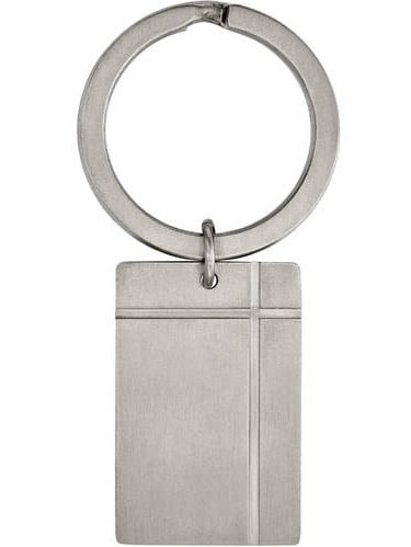 Primal Steel Stainless Steel Brushed and Grooved Key Chain - Walmart.com