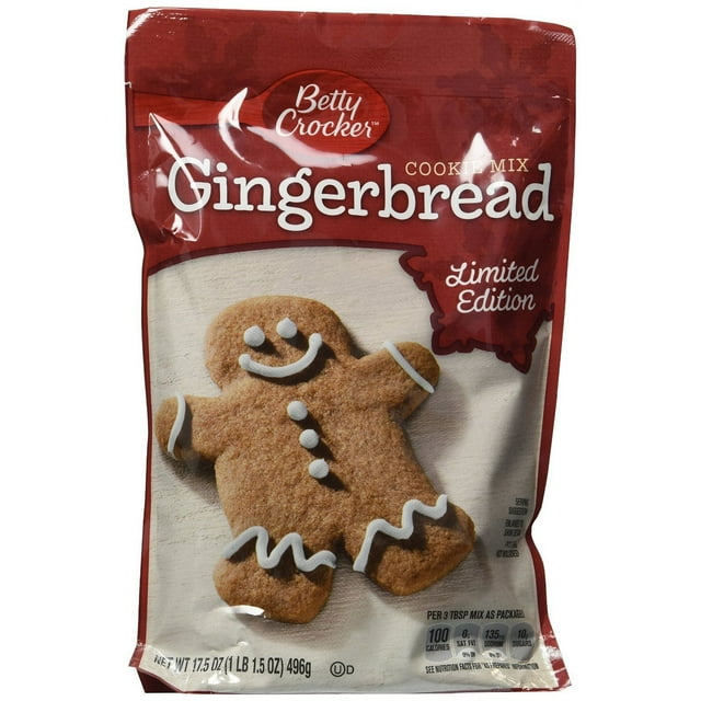 Betty Crocker Gingerbread Cookie Mix 17.5 Oz (Pack of 4) - Walmart.com