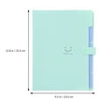 Creative Candy Color Expanding File Folders 5 Pockets Plastic Container ...