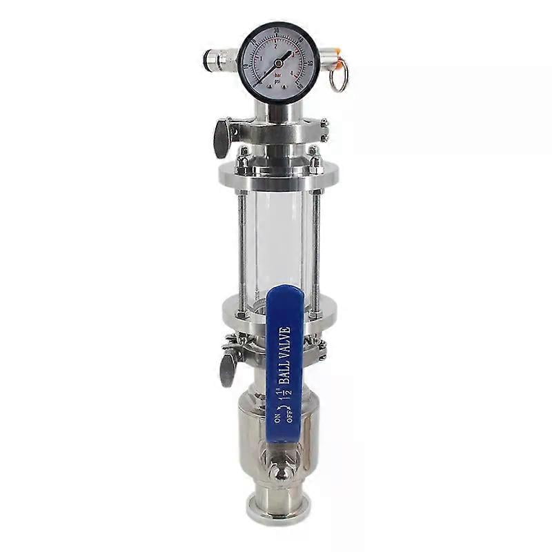 Tri Clamp Dry Hopper with Pressure Gauge 15 Inch Fermenting Under ...