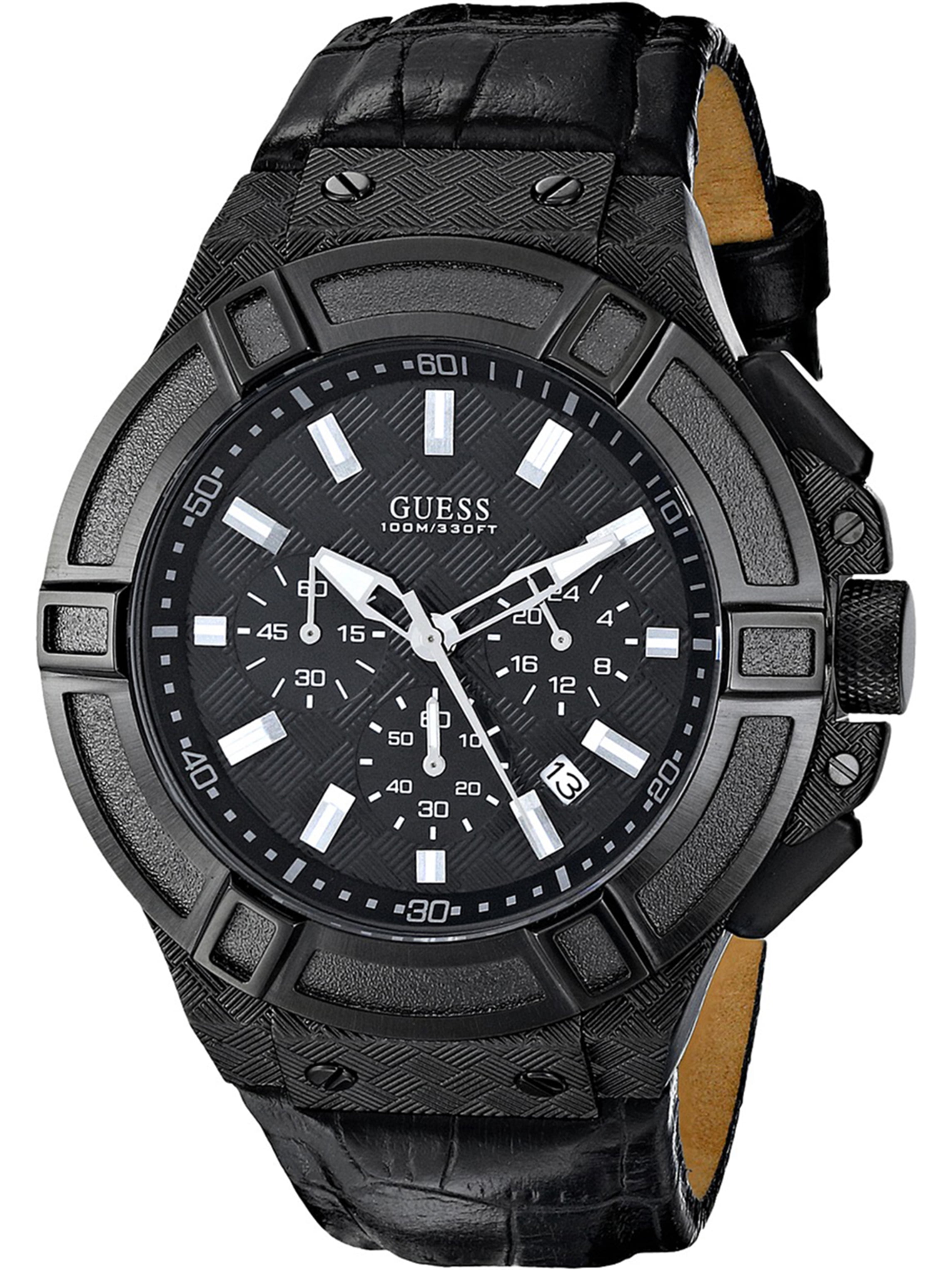 Guess Men's STEEL W0408G1, Rigor,Chronograph,Dress Sport,Genuine ...