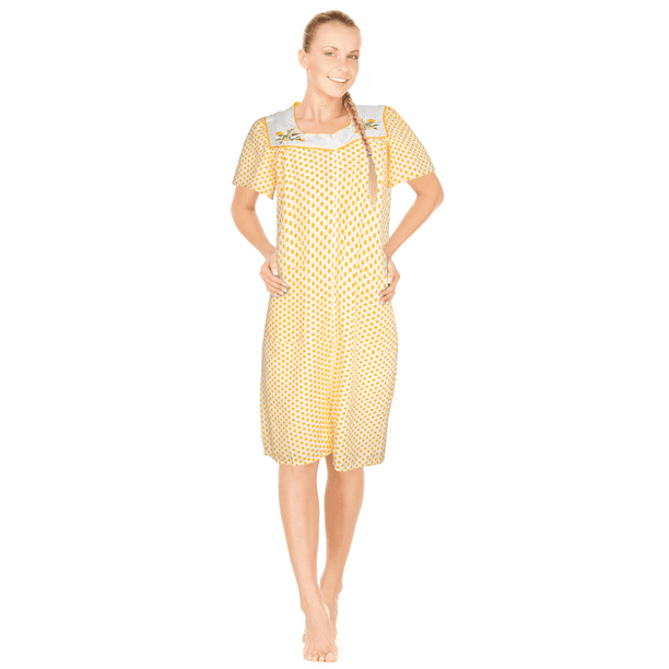 JEFFRICO Womens Dusters For Women Zipper Front Housecoat Lounger Duster ...