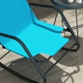 Outsunny Garden Rocking Chair for Patio, Balcony, Porch, Light Blue ...
