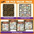 Syncfun 28 Pack Halloween Bingo Game Cards Games for Kids,Halloween ...