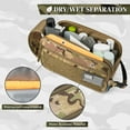 Pavilia Tactical Toiletry Bag for Men, Hygiene Travel Bag, Military ...
