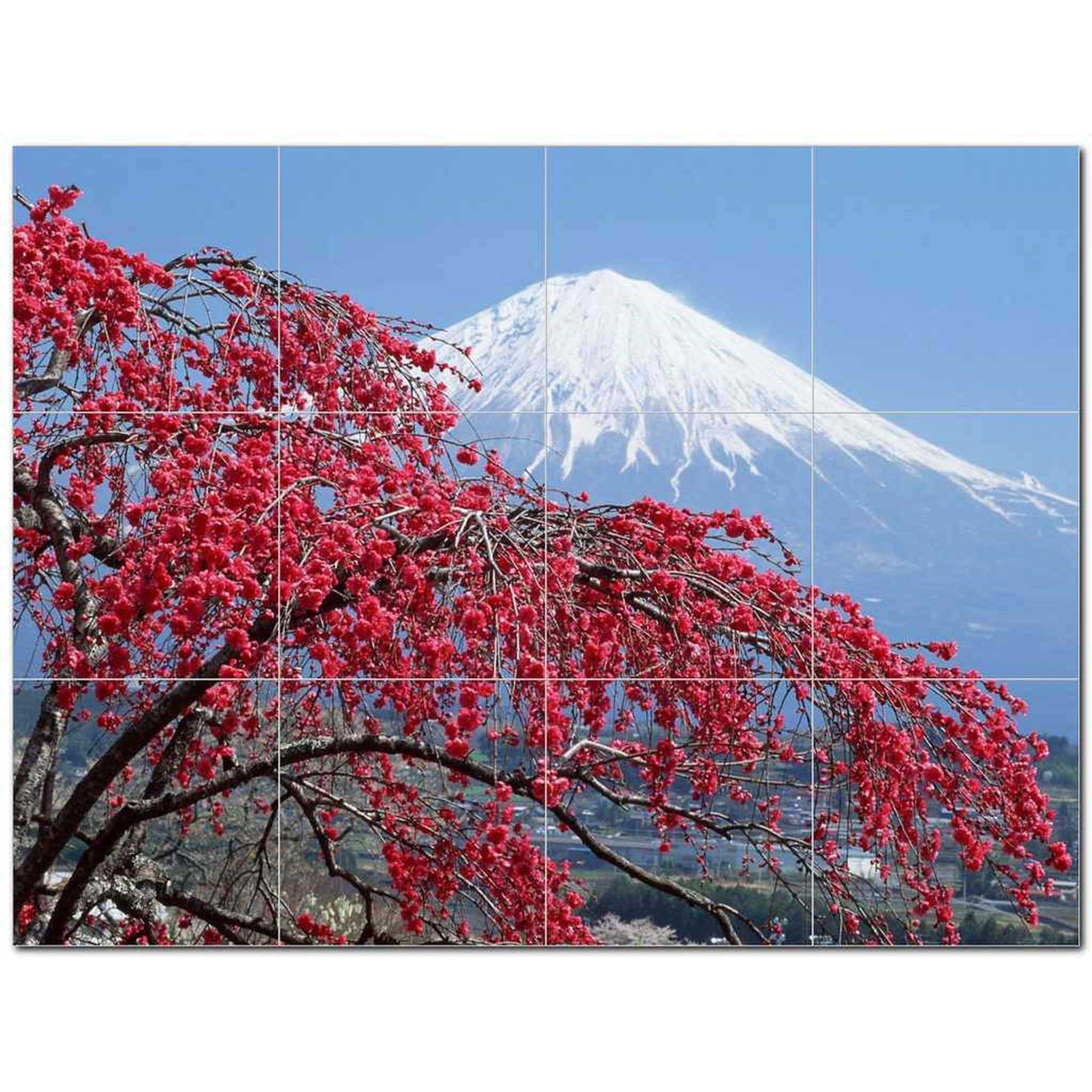Mountain Scene Ceramic Tile Mural Kitchen Backsplash Bathroom Shower ...