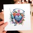 3drose, an Image of a Syringe, Heart, Nurse Cap, Rose Flowers. Blessed ...