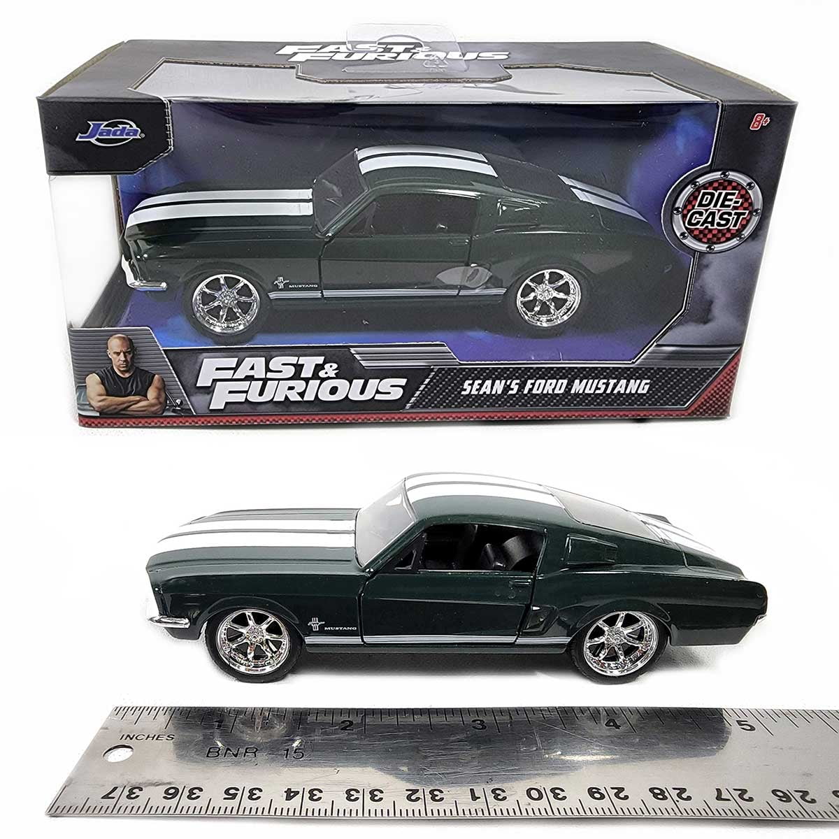 Sean's Ford Mustang Dark Green with White Stripes Sean's Ford Mustang Dark Green with White Stripes