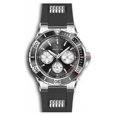 Invicta 37316 38 in. Dia. 22 mm Womens Aviator Quartz Chronograph Black ...