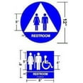ADA Compliant Unisex Accessible Restroom Sign Set,Wall and Door Sign ...