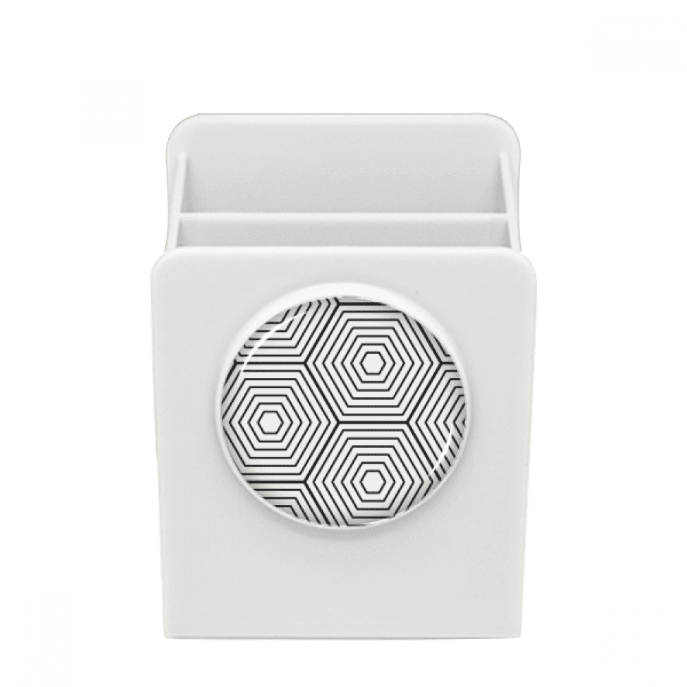 Hexagon Line Art Grain Illustration Pattern Desk Pencil Holder Cup Pen ...