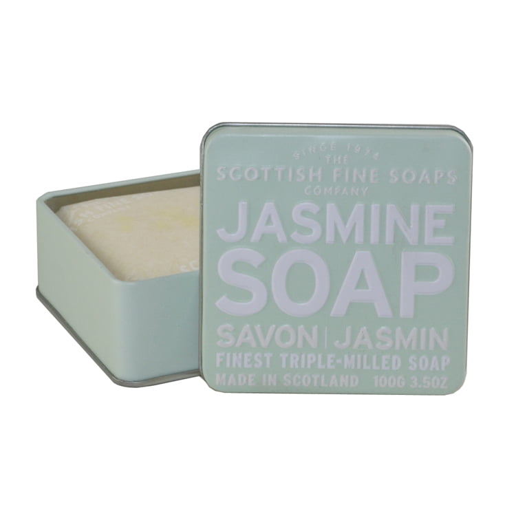 Jasmine Soap Finest Triple Milled Soap 3.5 Oz / 100g Tin for Women ...