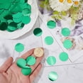 500Pcs PVC Plastic Pendants Flat Round Green 24.5x0.2mm Hole: 1.4mm DIY ...
