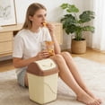 Bathroom Trash Can With Lid Square Trash Can Waste For Bathroom And ...