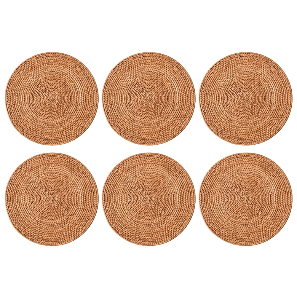 Click here for Masteelfca 6pcs Rattan Placemat Handmade Woven Cup... prices