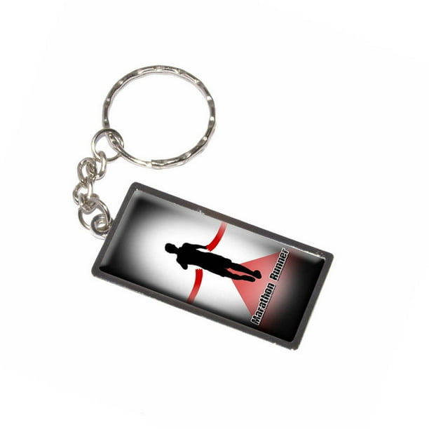 Marathon Runner Running Man Male Boy Keychain Key Chain Ring - Walmart.com