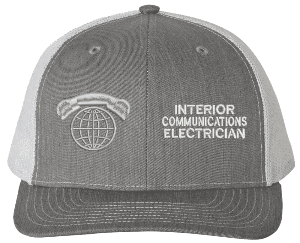 Navy Interior Communications Electrician (IC) Rating USA Mesh-Back Cap ...