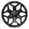 RTX Goliath 18x9 6x139.7 ET0 CB106.1 Satin Black Milled Rivets Wheel ...