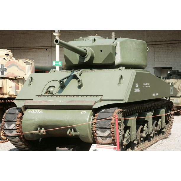 24x36 gallery poster, M4A3E2 Sherman Jumbo M4 Sherman Tank - Walmart.com