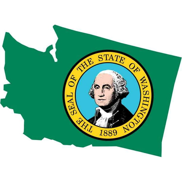 5in x 3.25in Die Cut Washington Sticker Vinyl State Car Bumper Stickers ...