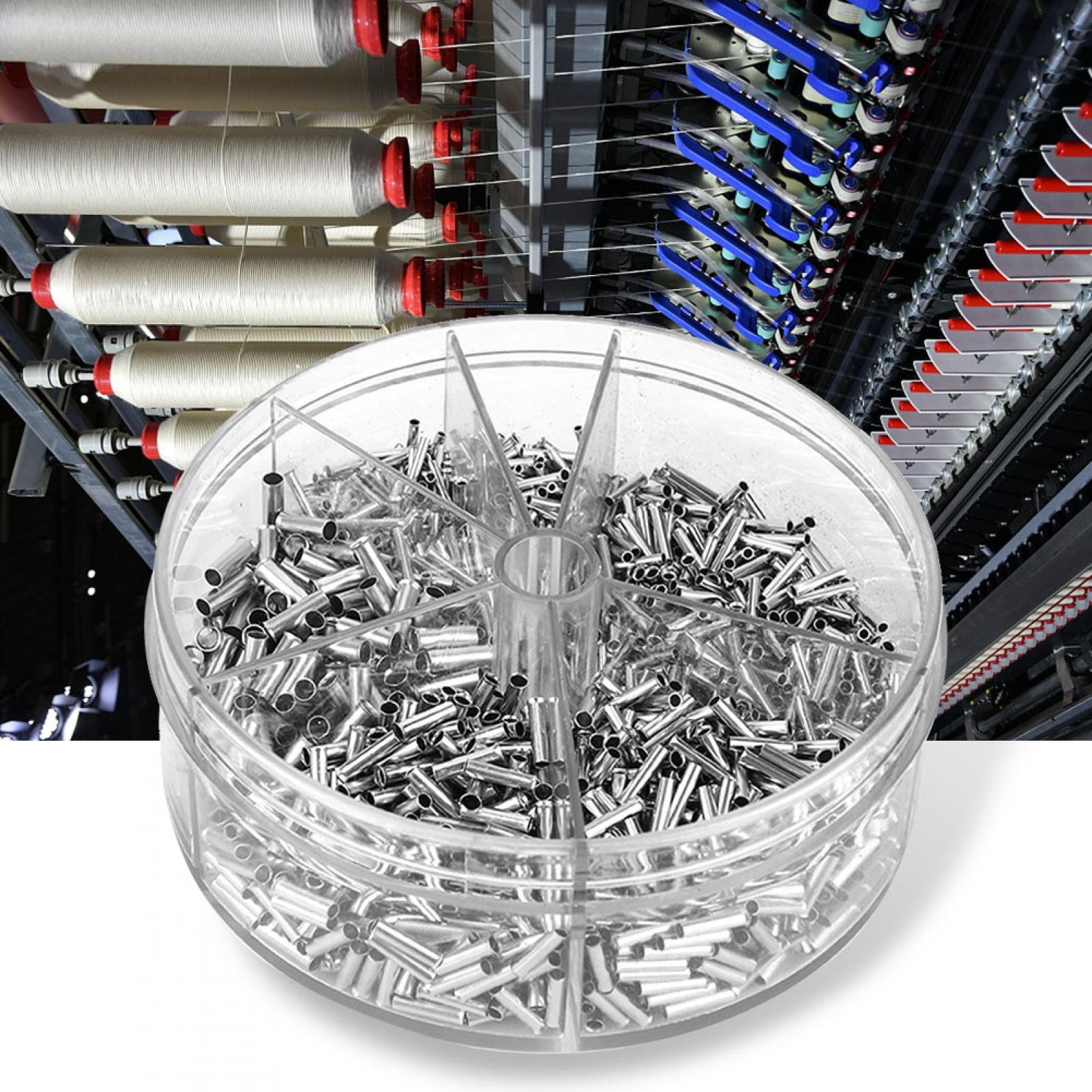 Zaqw 1900pcs Bare Non Insulated Butt Connector Terminals Splice Wire ...