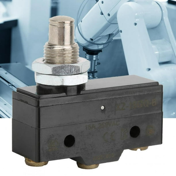 Domqga 15A Limit Switch,XZ-15GQ B 15A 3 Pin Micro Limit Switch Panel Mount Roller Plunger,Micro ...