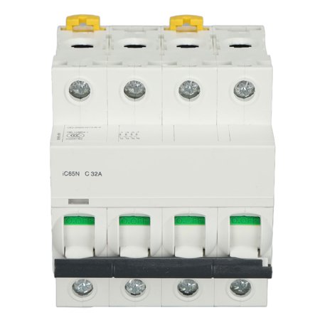 Circuits Breakers, 4P Circuit Breaker MCB AC 400V 32A Low Voltage For ...