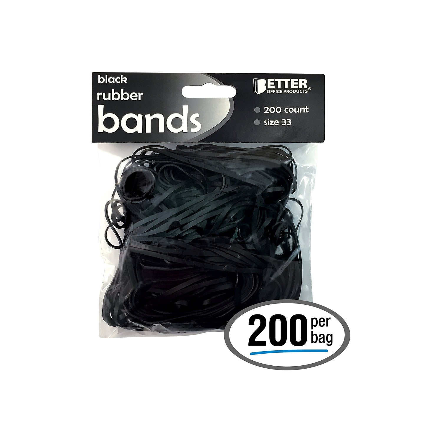 Better Office Multi-Purpose Rubber Band #33 Size 200/Pack (33901 ...